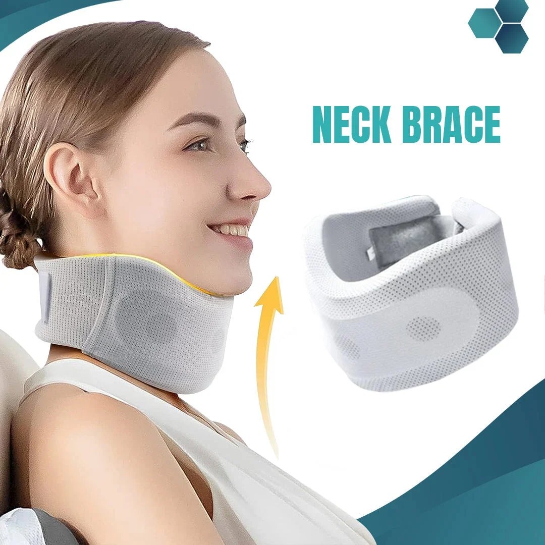 🔥Adjustable Neck Support Brace - Relieves Neck Pain and Spine Pressure ...