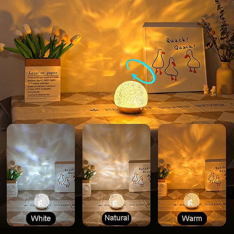 🔥New Year Sale 49% OFF🎁Water Wave Dynamic Projection Atmosphere Lamp ...